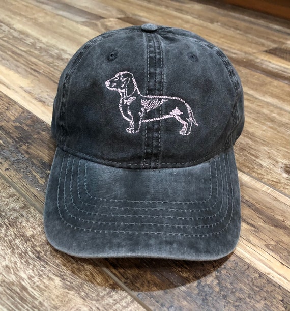 Dachshund Base Ball Cap Dog Baseball Cap embroidered | Etsy