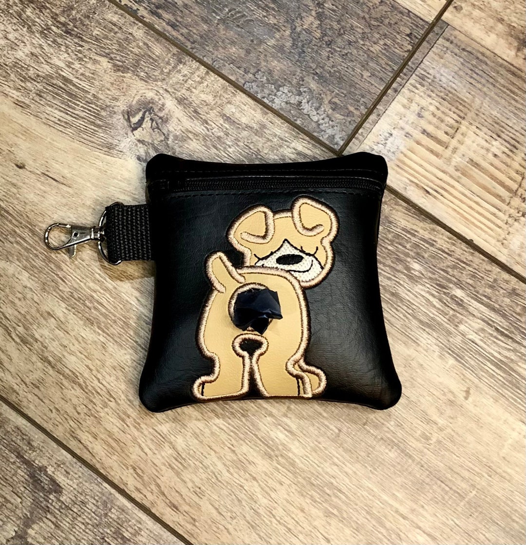 Boxer Poop Bag Pouch-zippered Poop Bag Holder- Boxer Poop Bag - Etsy
