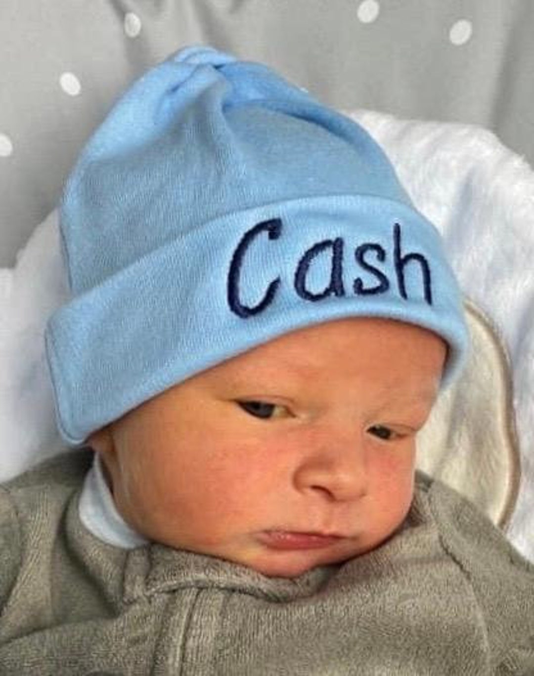 Newborn Baby Hat, Baby Beanie, Knotted Baby Cap-4 Color Options, Baby ...