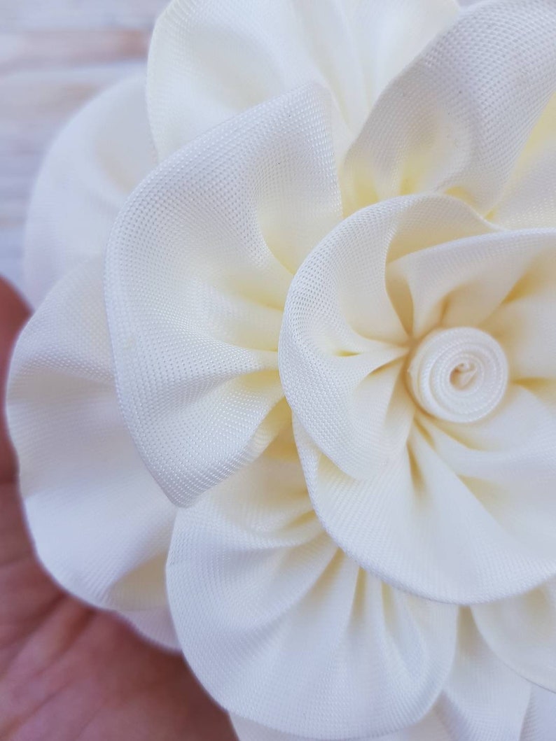 Big Ivory Flower Brooch Oversize Flower Accessory - Etsy