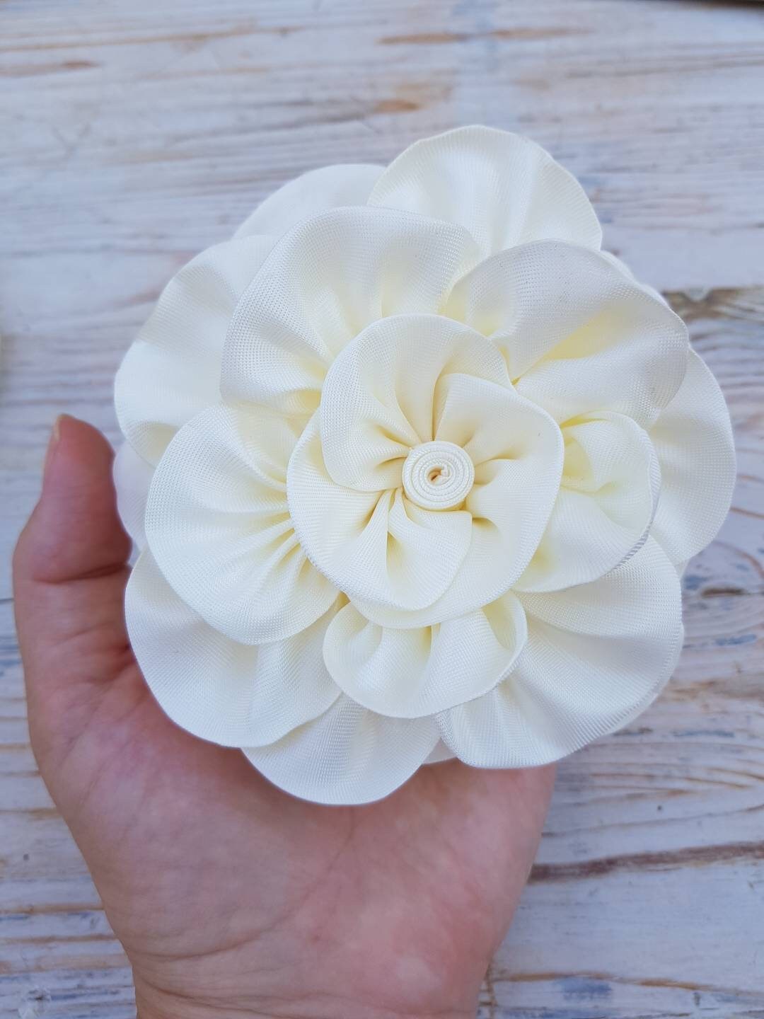 Big Ivory Flower Brooch Oversize Flower Accessory - Etsy