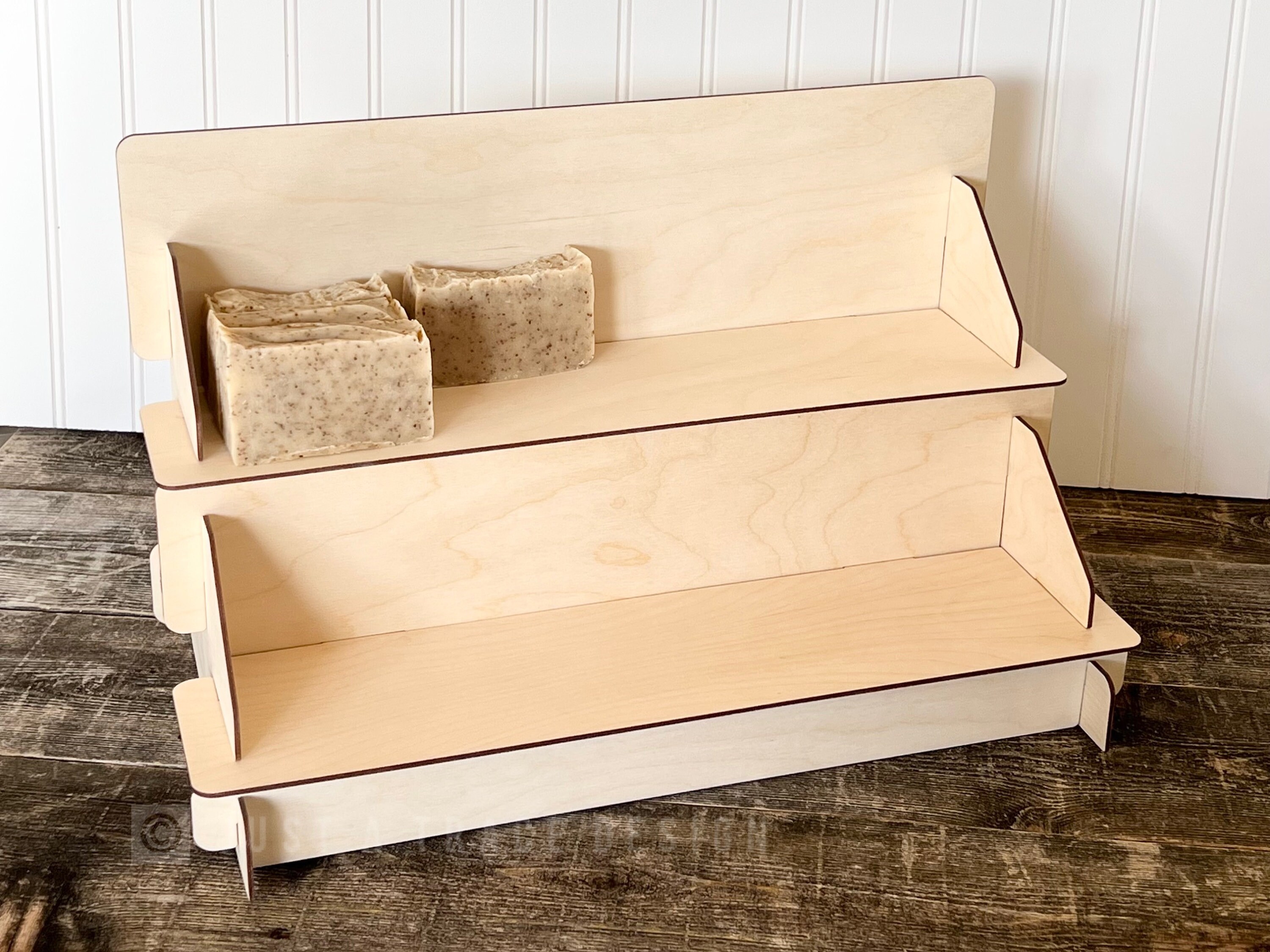 2 Tiered Shelf Collapsible Display 18 X 11 X 9 Display - Etsy