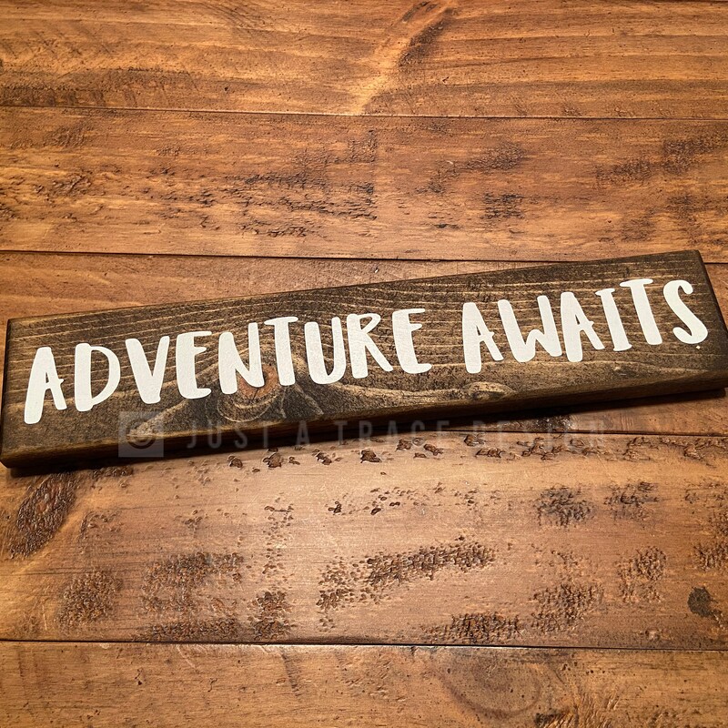 Adventure Awaits Sign - Etsy