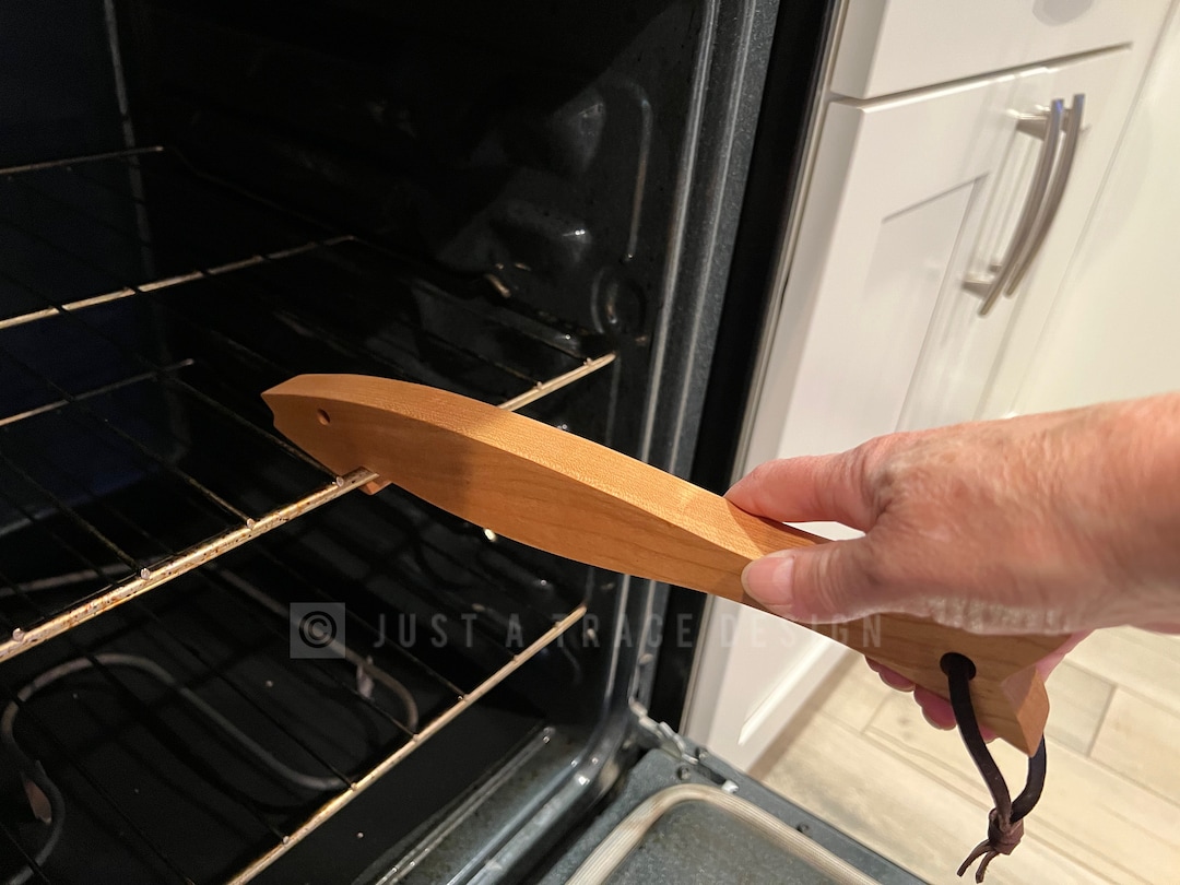 Wooden Oven Rack Puller, Push and Pull Stick for Baking, Hot Oven Rack ...