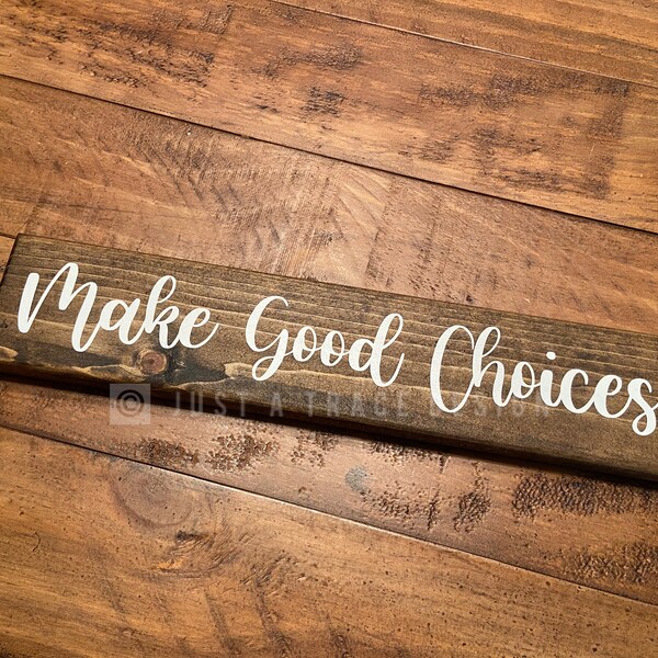 Make Good Choices - Etsy