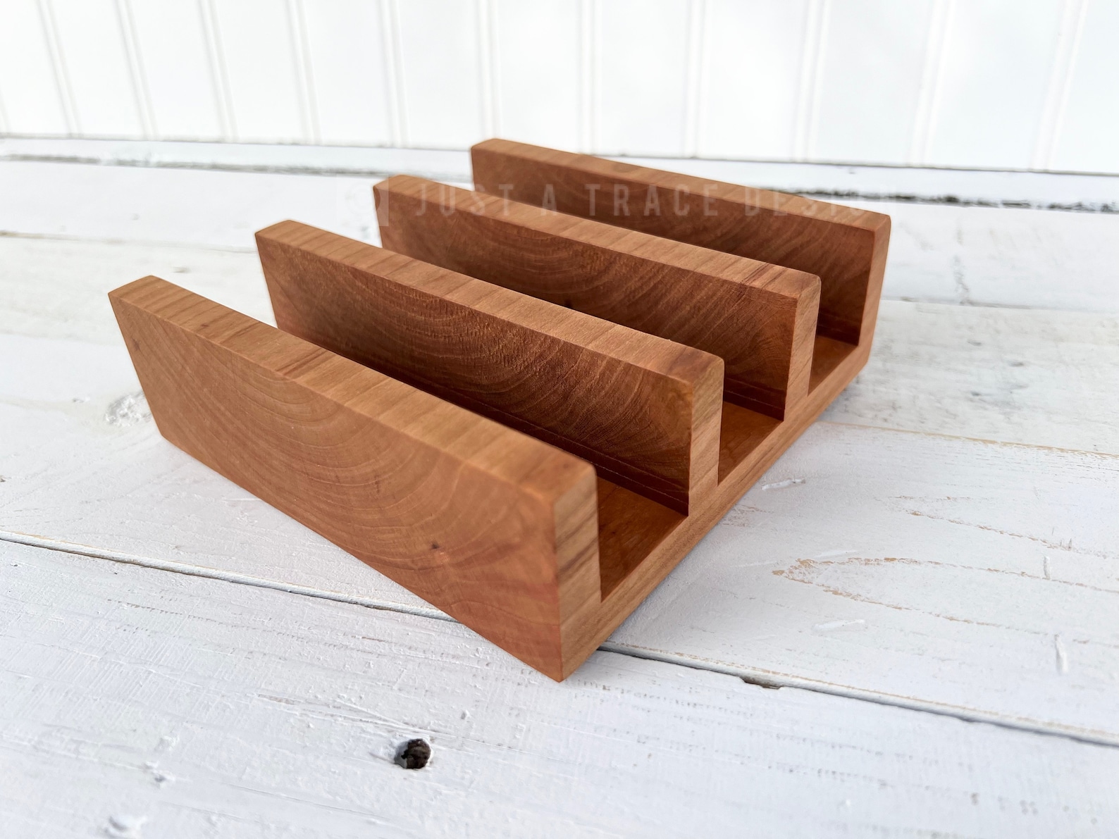 3 Slot Cutting Board Stand, Cutting Board Display Stand Butcher Block ...