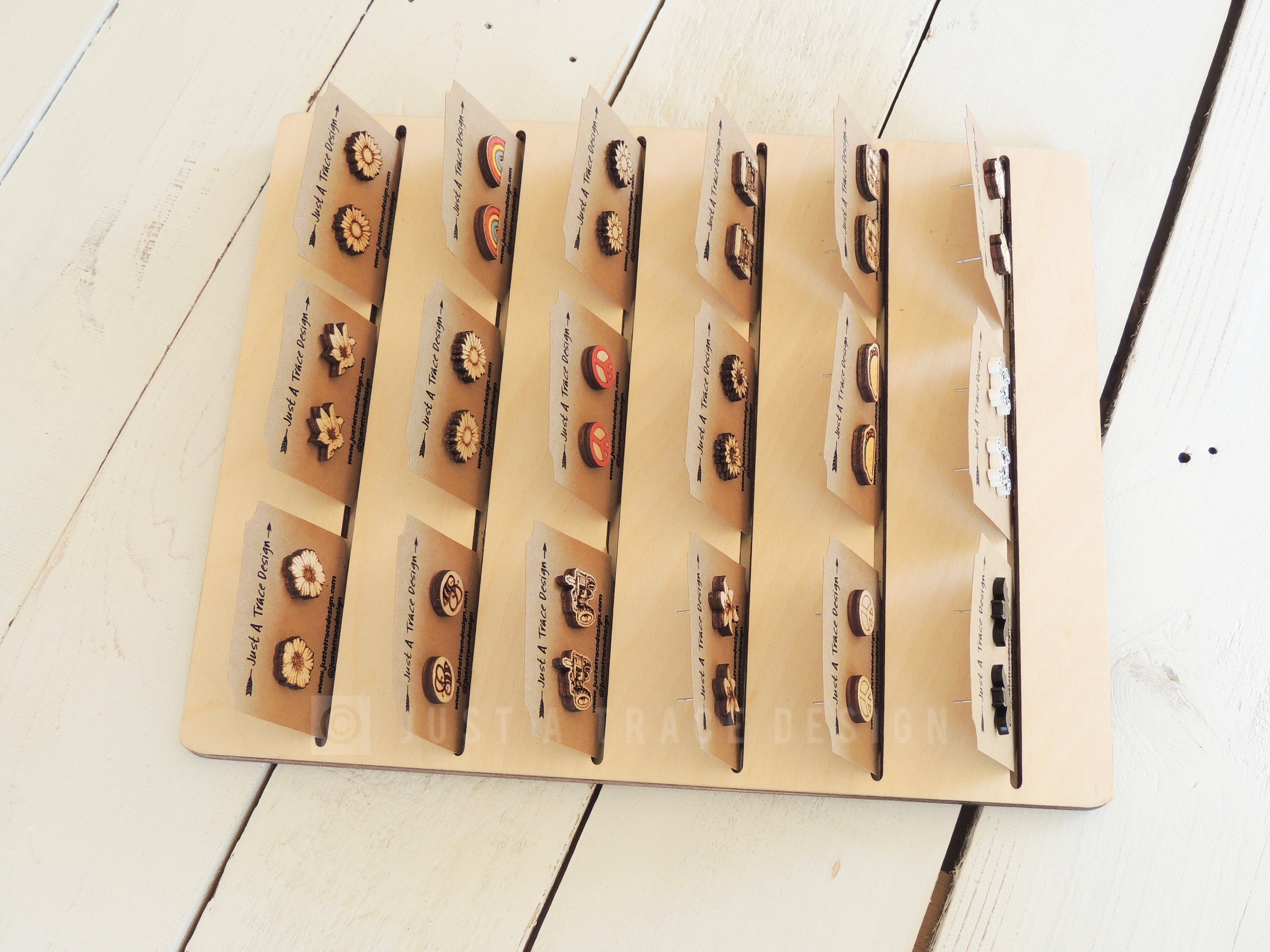 Earring Card Display Stand 10 X 8 Flat Rack - Etsy