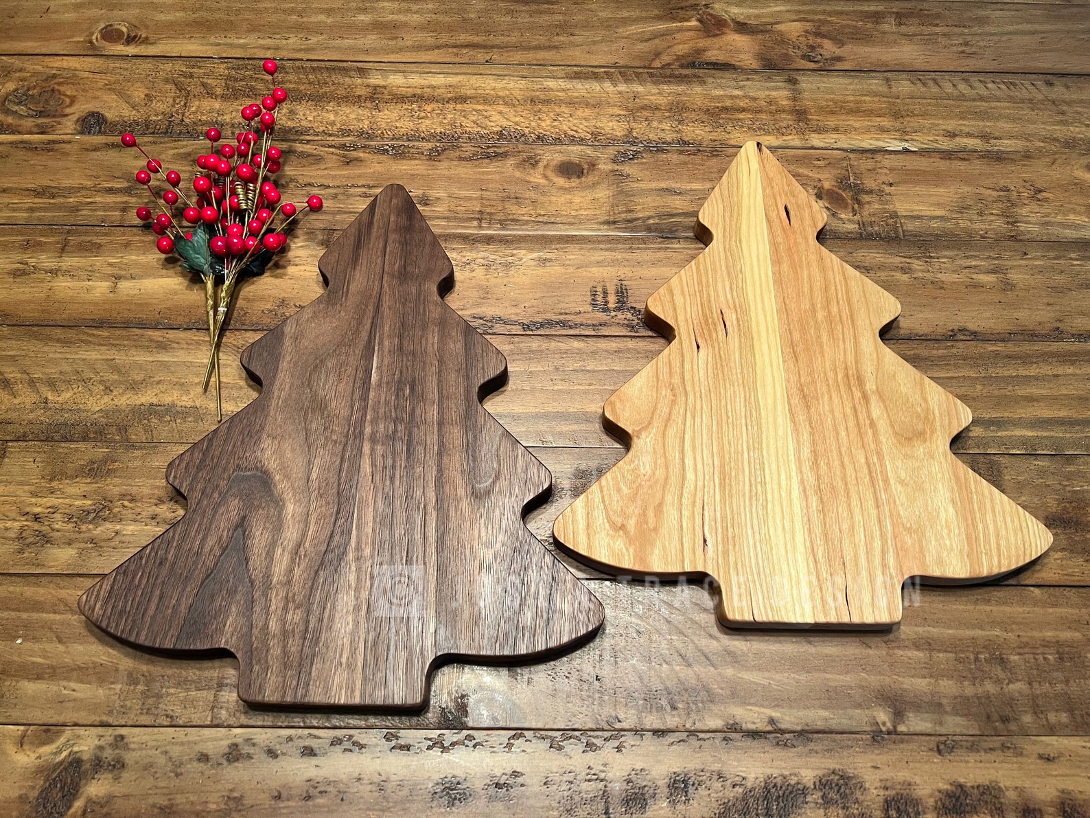 14 Christmas Tree Wood Cutting Board Cheese Board - Etsy