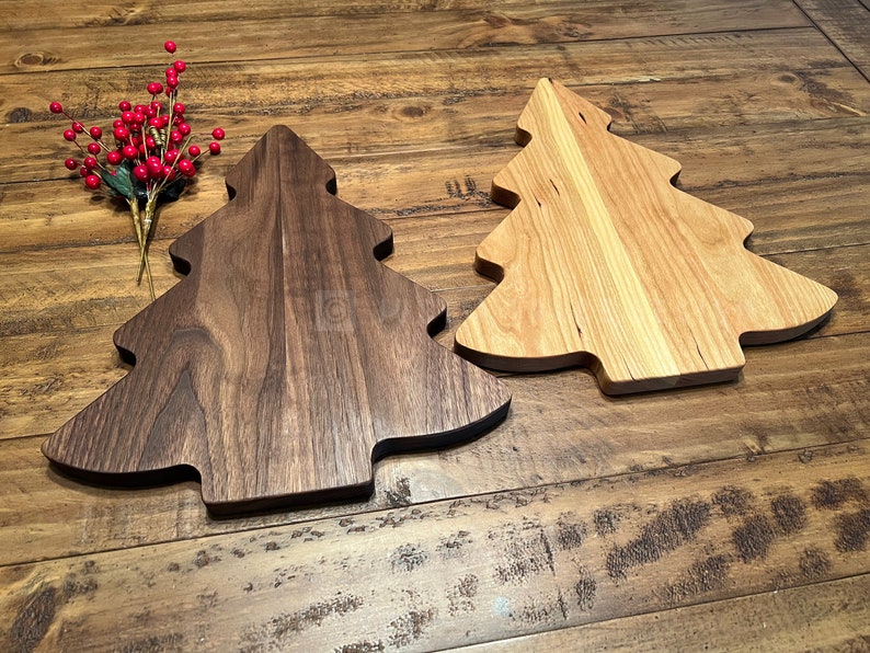 14 Christmas Tree Wood Cutting Board Cheese Board - Etsy