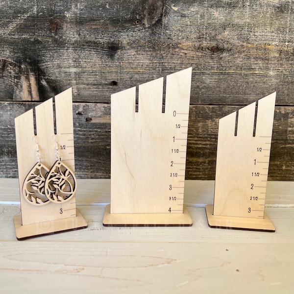 Wood Earring Display - Etsy
