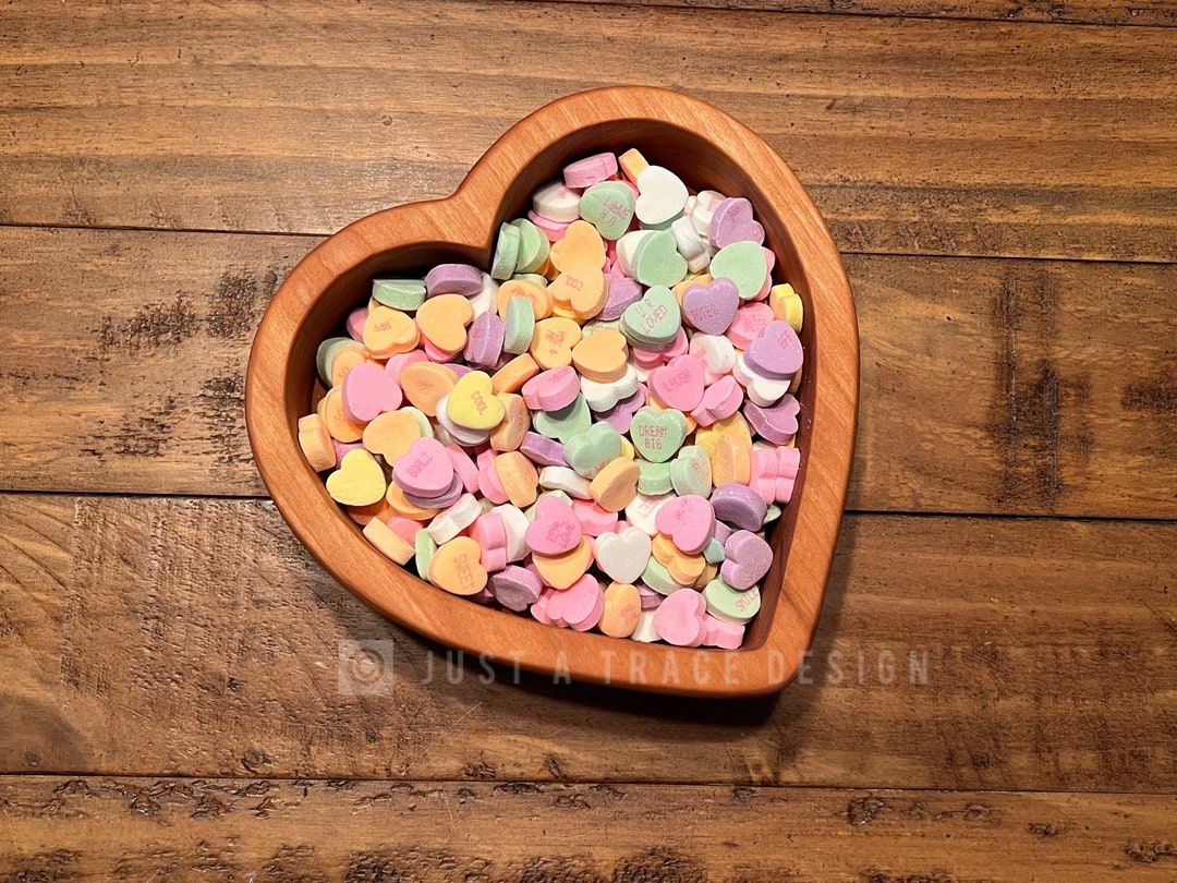Wooden Heart Candy Dish, Valentine's Day, Kitchen Decor, Catchall Tray ...