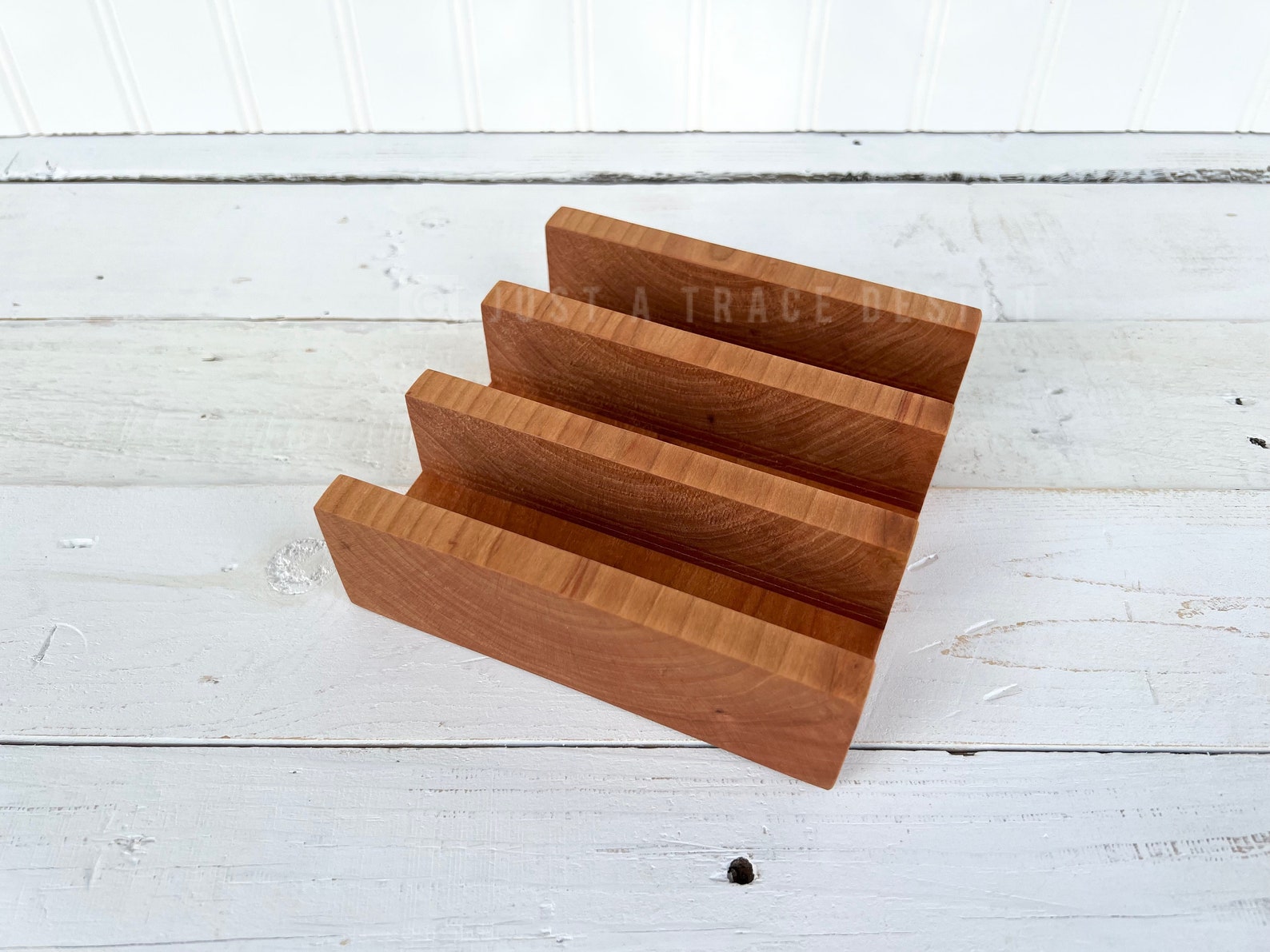 3 Slot Cutting Board Stand, Cutting Board Display Stand Butcher Block ...