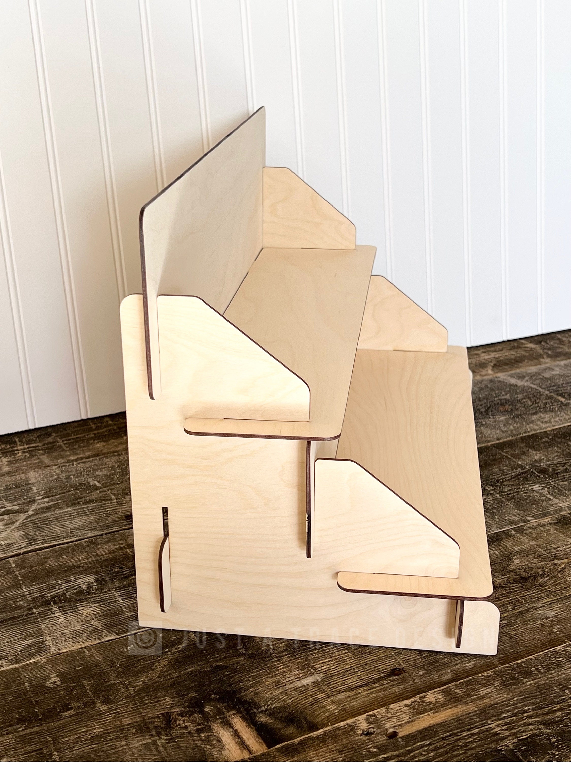 2 Tiered Shelf Collapsible Display 18 X 11 X 9 Display - Etsy