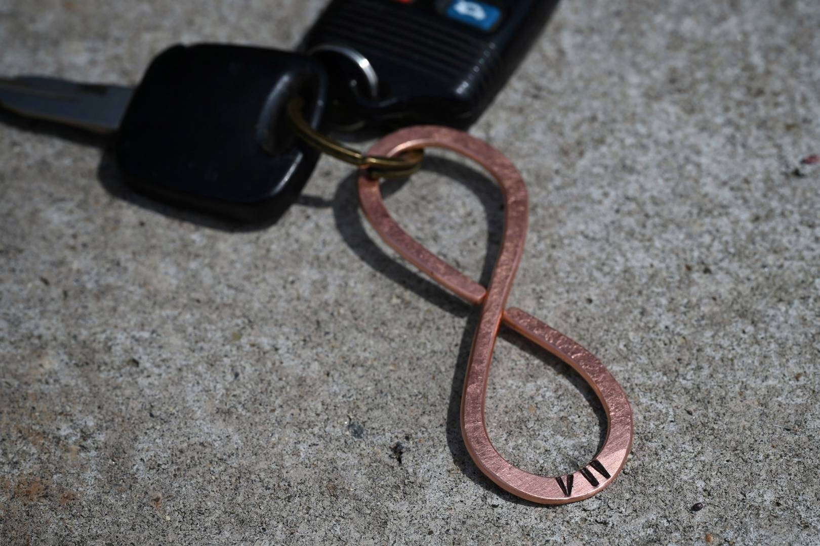 7th Anniversary Gift. Copper Key Chain. Infinity Present - Etsy