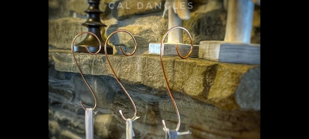 Stocking Hanger, Handmade Solid Copper - Etsy