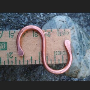 Set of 20, 2-inch Copper S-hooks, Hangers, Pot Rack Hooks, Garden Hooks ...