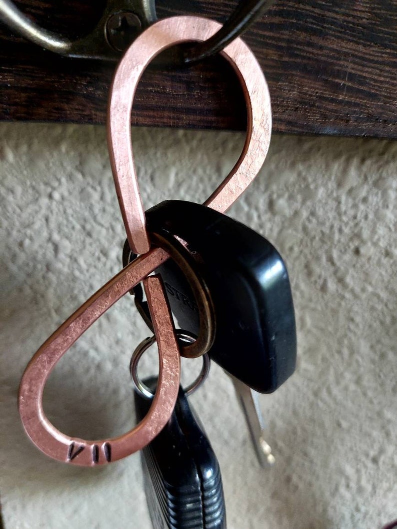 7th Anniversary Gift. Copper Key Chain. Infinity Present - Etsy