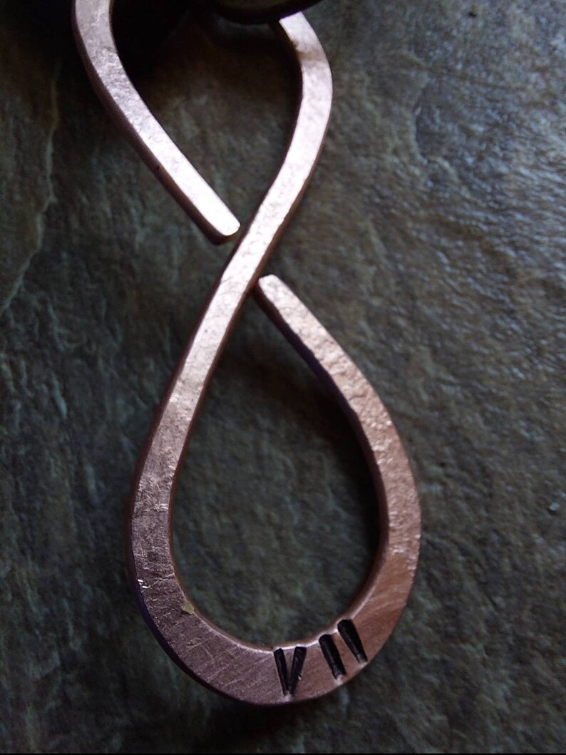 7th Anniversary Gift. Copper Key Chain. Infinity Present - Etsy