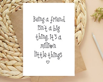 Best Friend Card Printable - Etsy