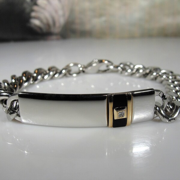 Gold Id Bracelet - Etsy