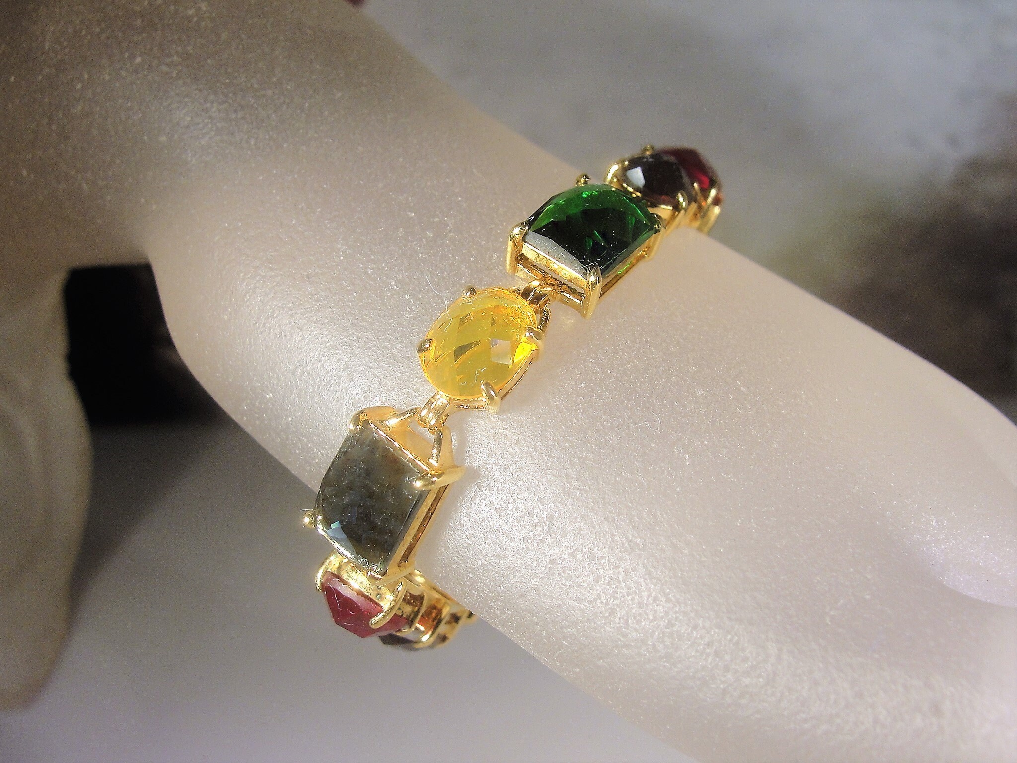 JOAN RIVERS Bracelet, Crystal Bracelet, Multi-Color Bracelet, Large ...