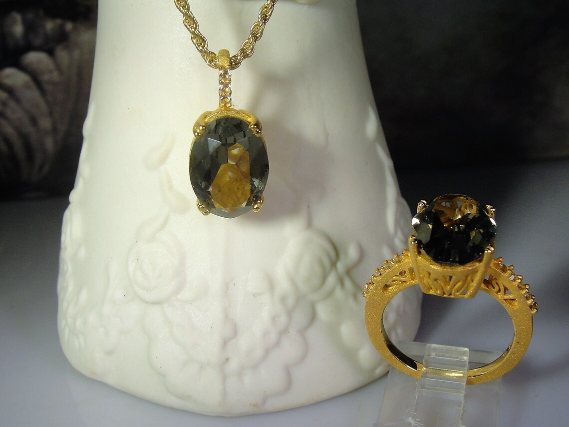 Aqua Quartz Jewelry Set Aqua Quartz Necklace Aqua Quartz - Etsy