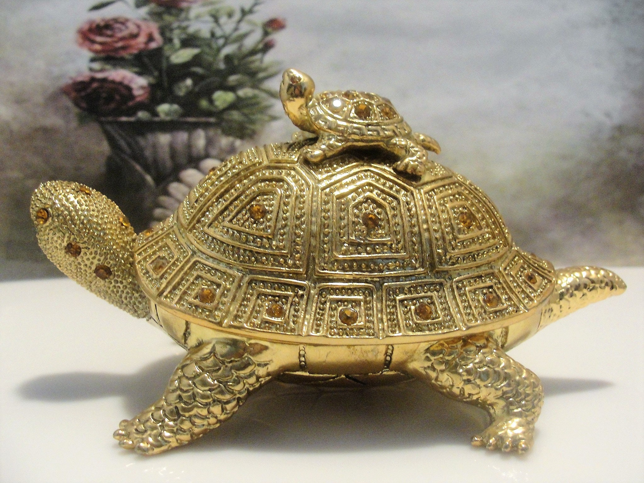 BOMBAY COMPANY, Brass Turtle Desk Set, Turtle Desk Set, 3 Piece Desk ...