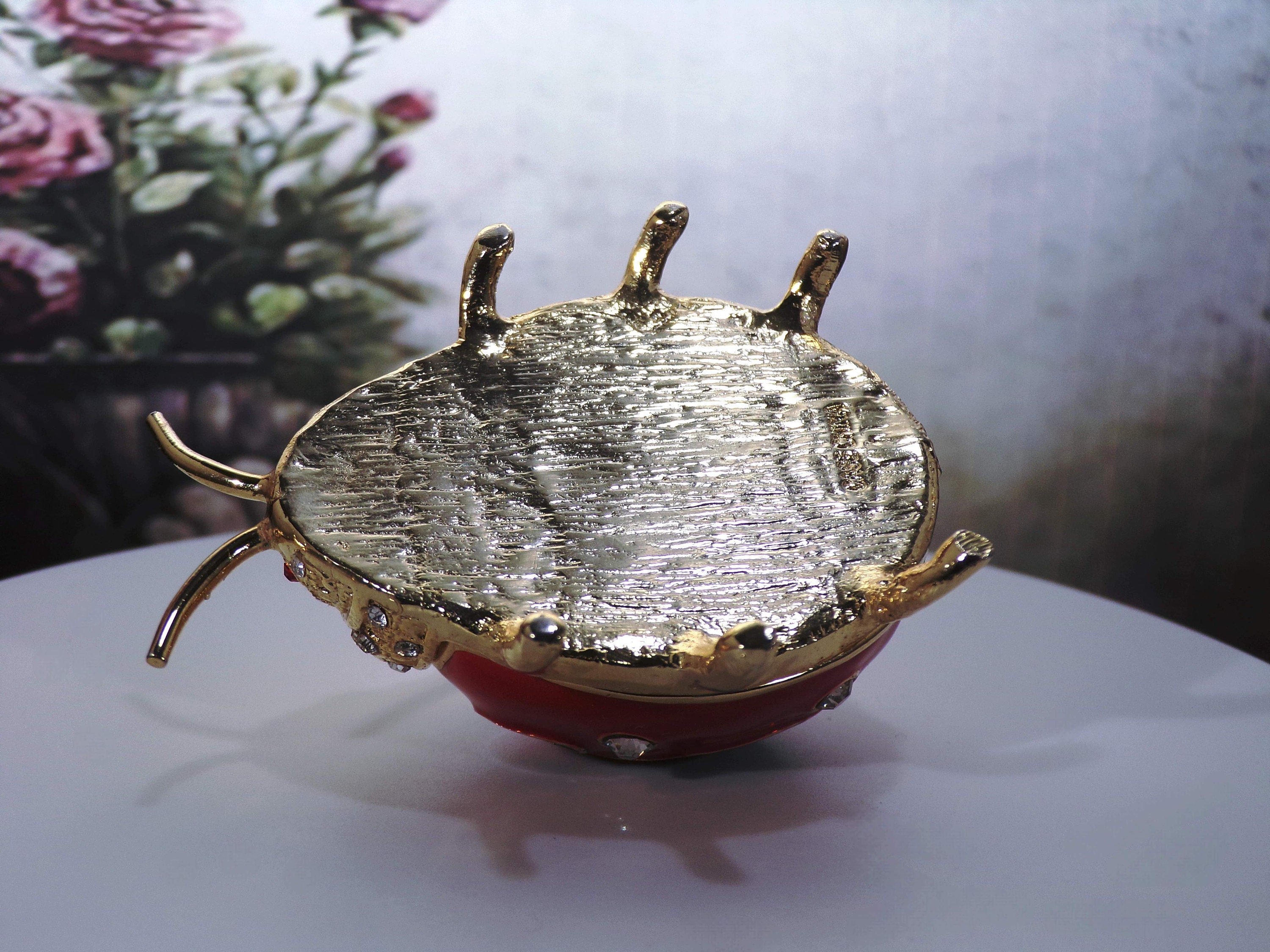 Miniature Ladybug Tabletop Clock – Good Luck Clock – Japan Quartz ...