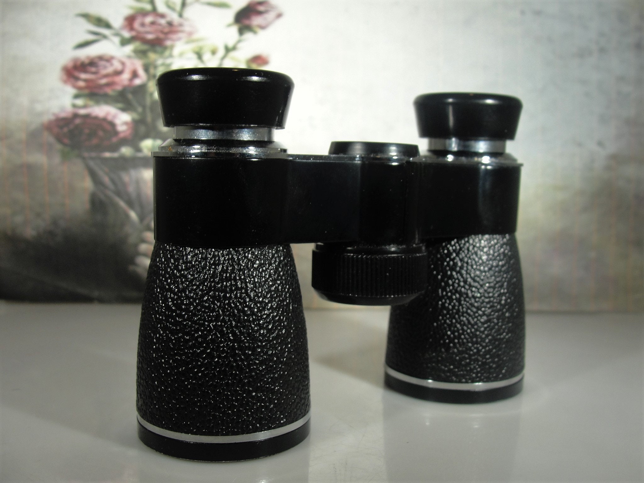 Miniature Binoculars, JASON Black Leather Miniature Binoculars and ...