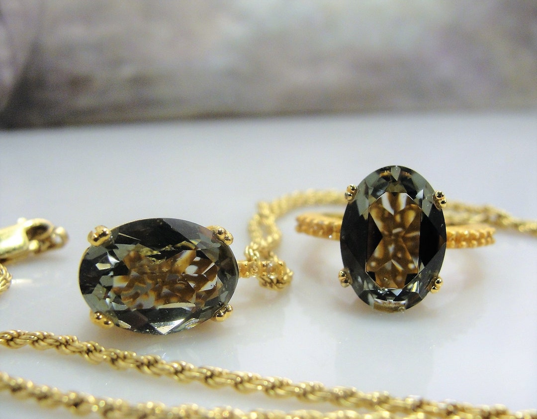Aqua Quartz Jewelry Set Aqua Quartz Necklace Aqua Quartz - Etsy