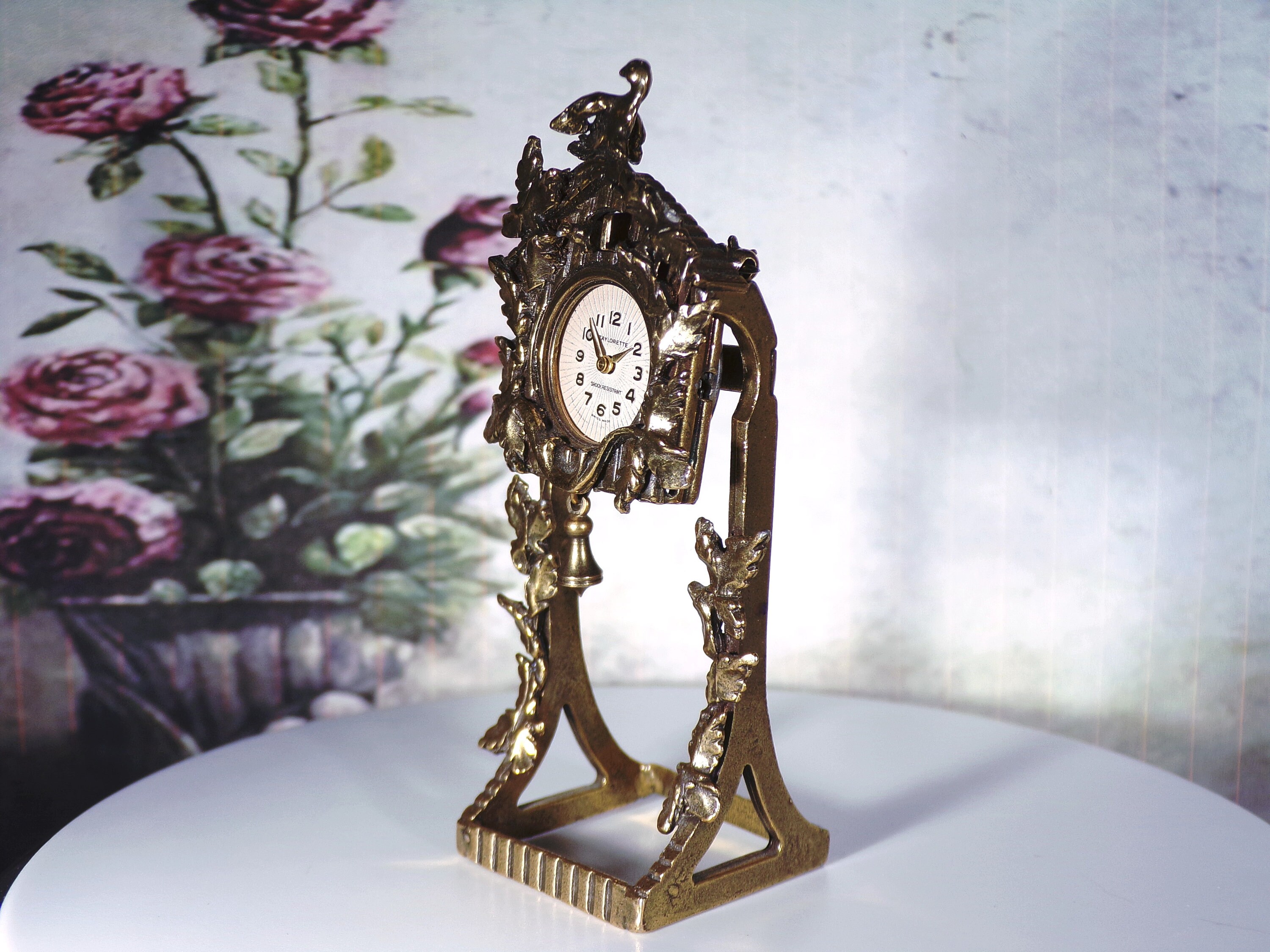 TAYLORETTE Cuckoo Clock Brooch and Stand, Vintage Brooch, 1960s Brooch ...