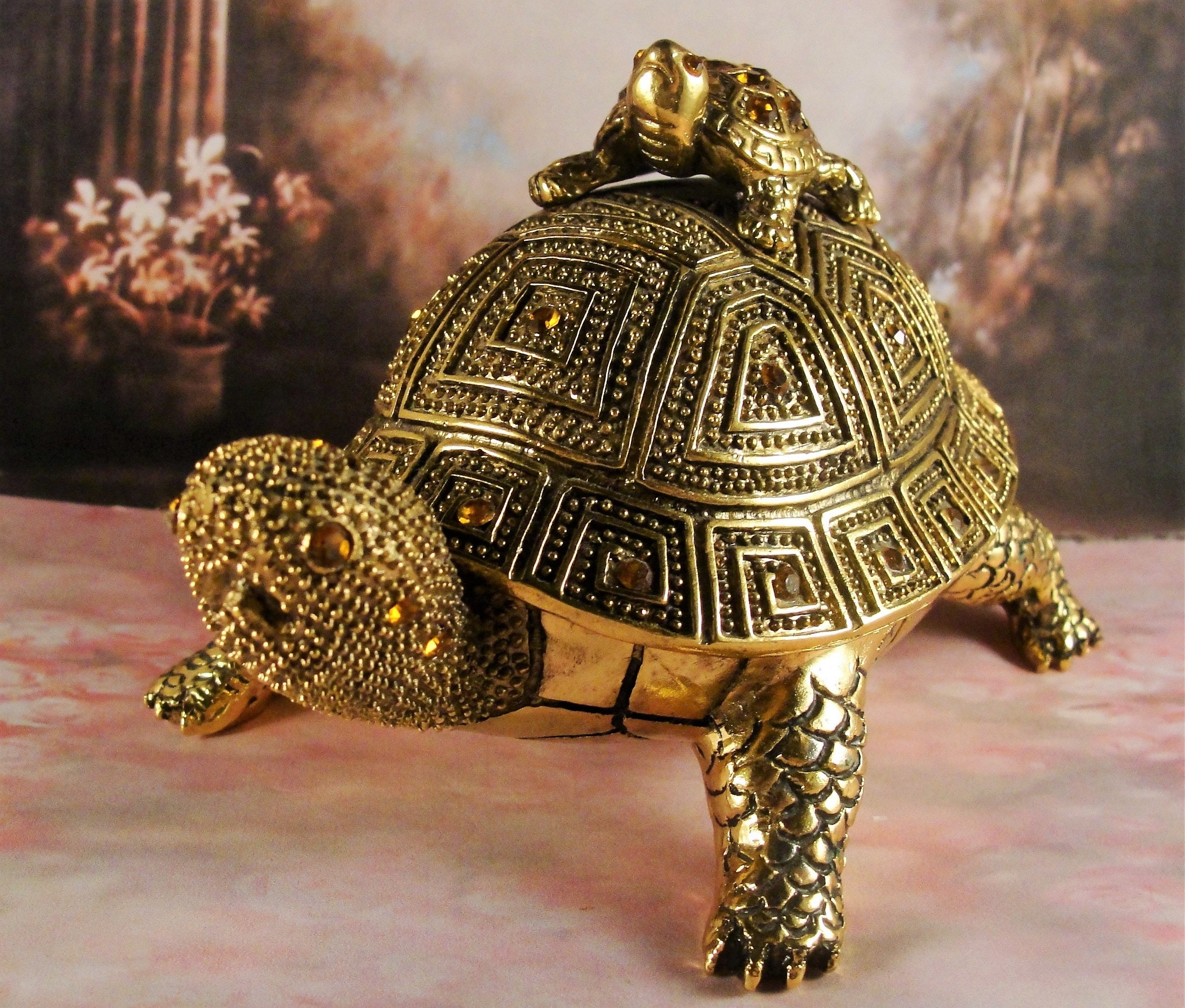 BOMBAY COMPANY, Brass Turtle Desk Set, Turtle Desk Set, 3 Piece Desk ...