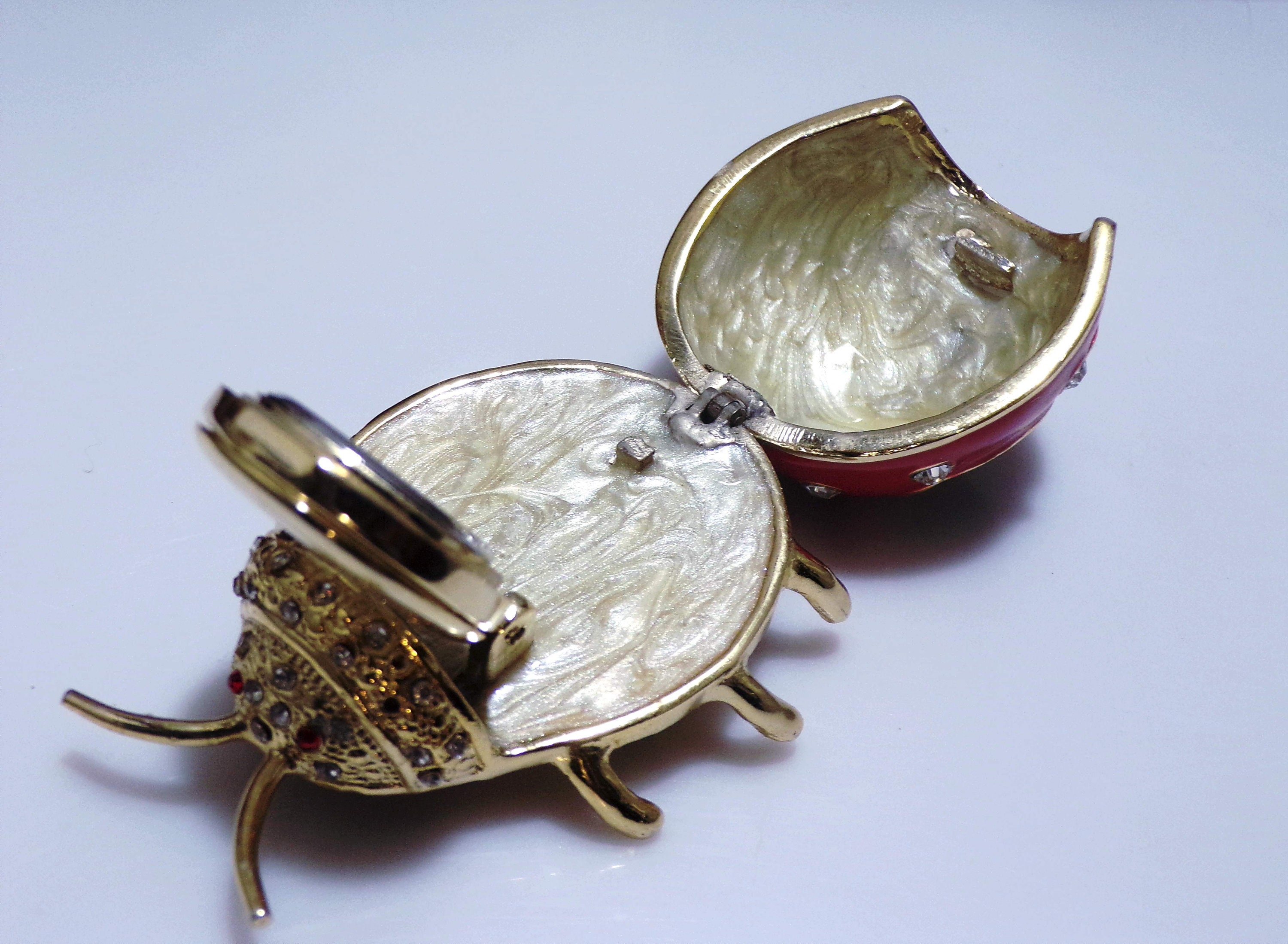 Miniature Ladybug Tabletop Clock – Good Luck Clock – Japan Quartz ...