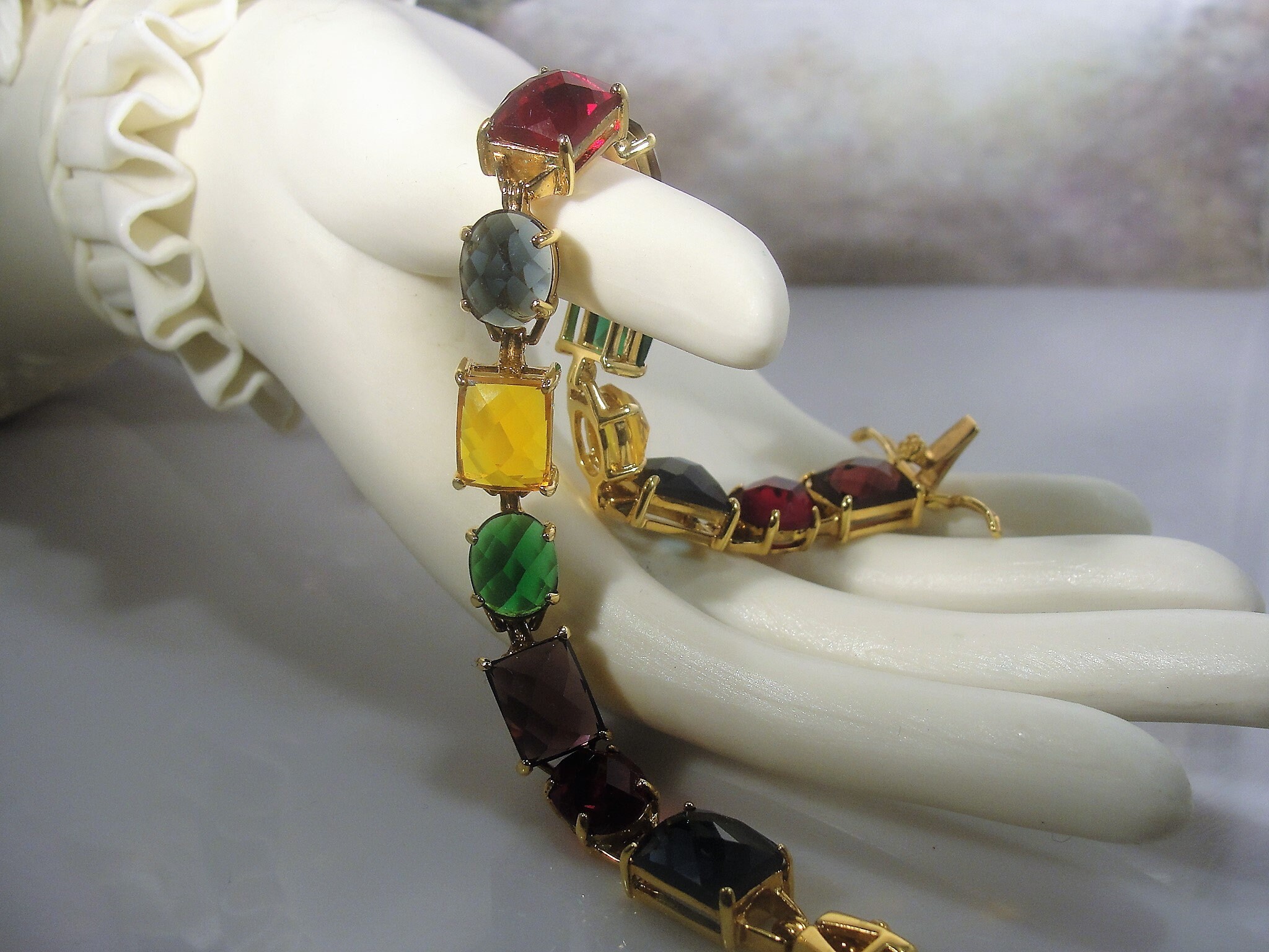 JOAN RIVERS Bracelet, Crystal Bracelet, Multi-Color Bracelet, Large ...