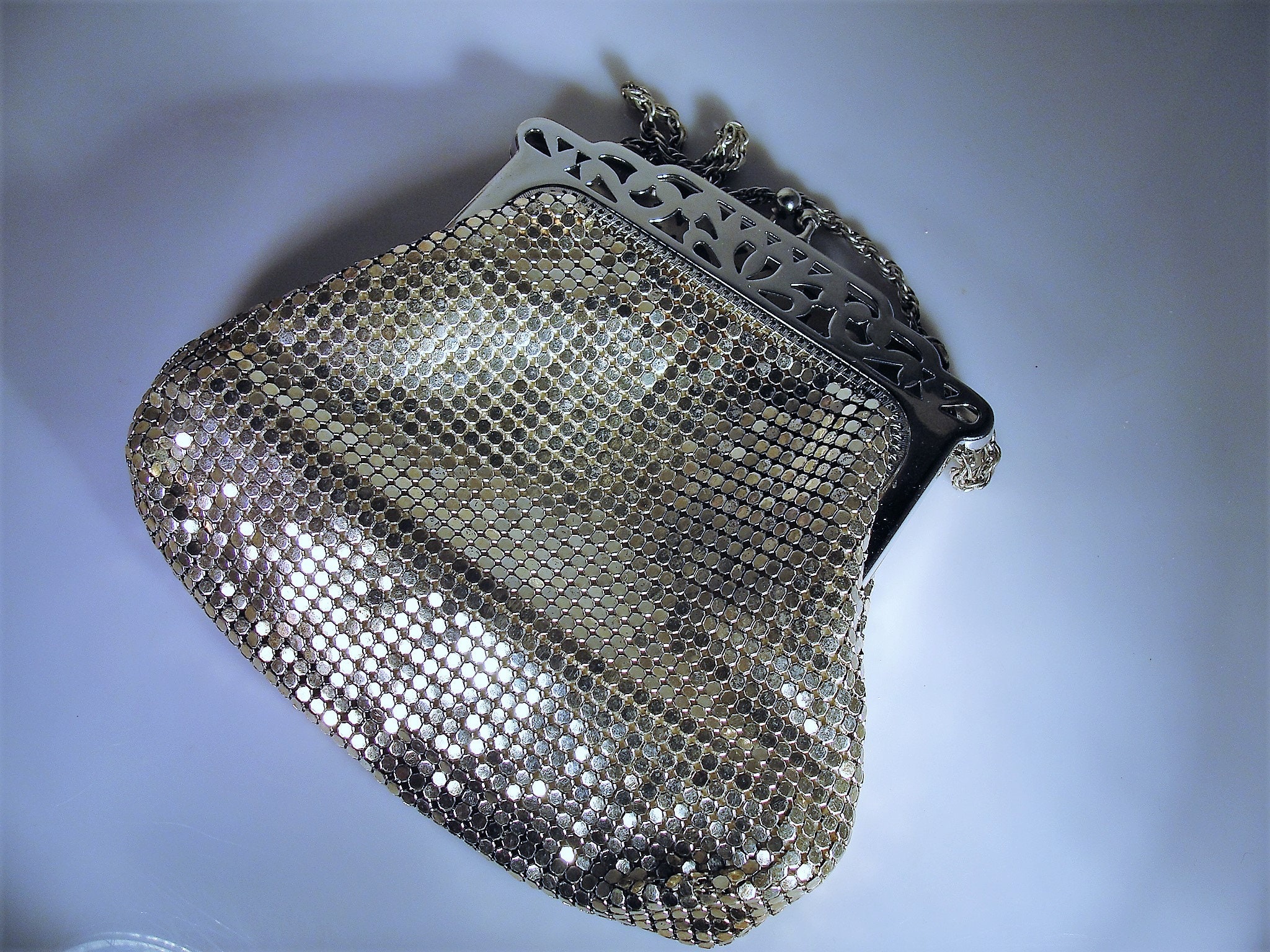 Whiting and Davis Petite Silver Mesh Purse Set, Silver Mesh Purse ...