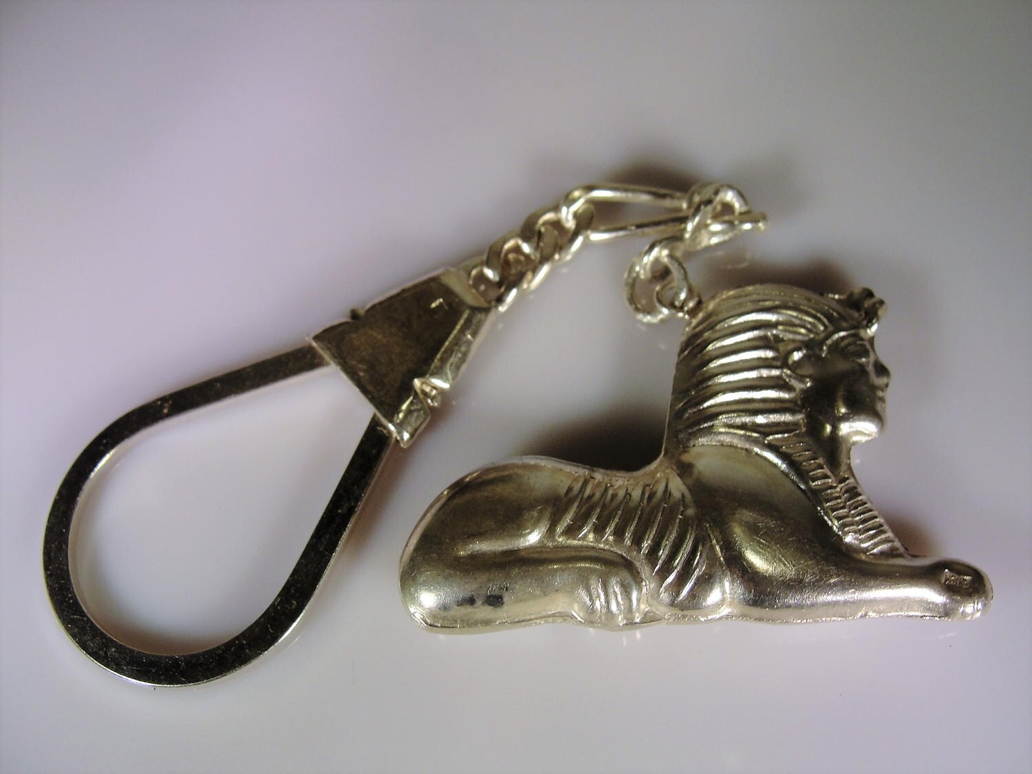 Egyptian Revival Sphinx, Silver Sphinx, Silver Sphynx Key Chain, Sphinx ...