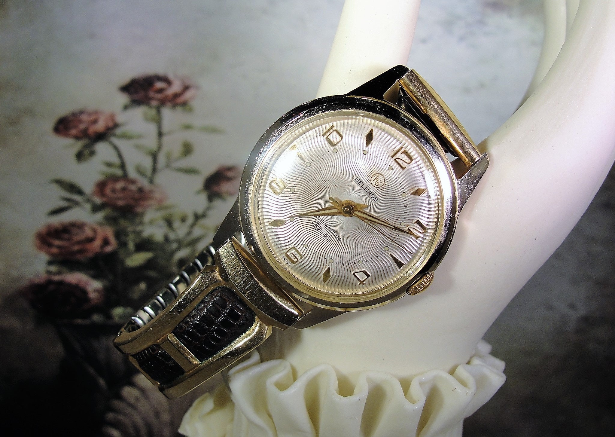 HELBROS Mens Watch, Mens Wrist Watch, Automatic Wrist Watch, Self ...