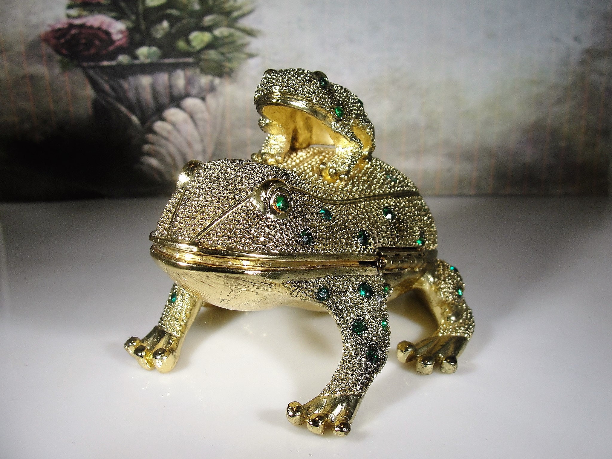BOMBAY COMPANY, Brass Frog Desk Set, Frog Desk Set, 3 Piece Desk Set ...