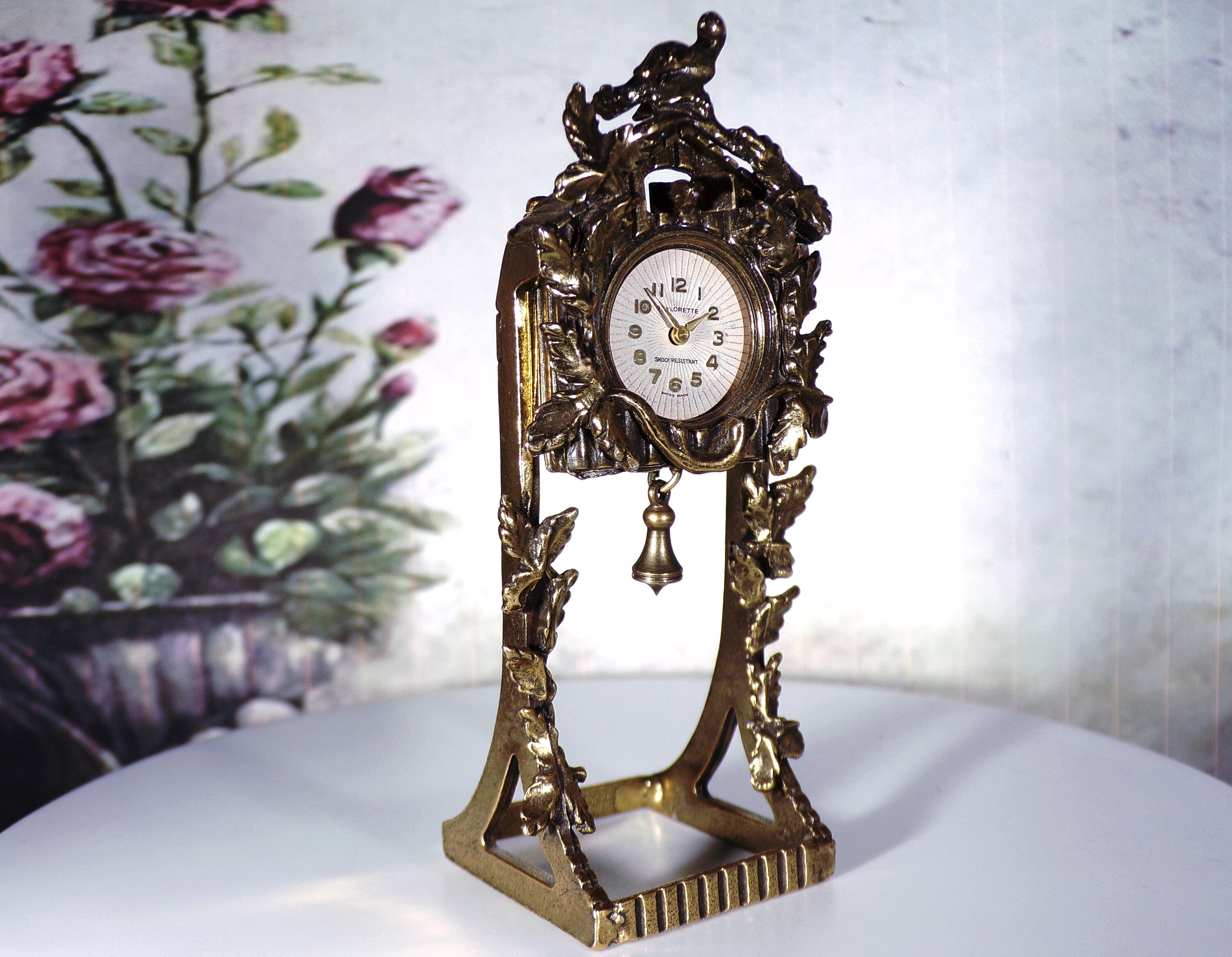TAYLORETTE Cuckoo Clock Brooch and Stand, Vintage Brooch, 1960s Brooch ...