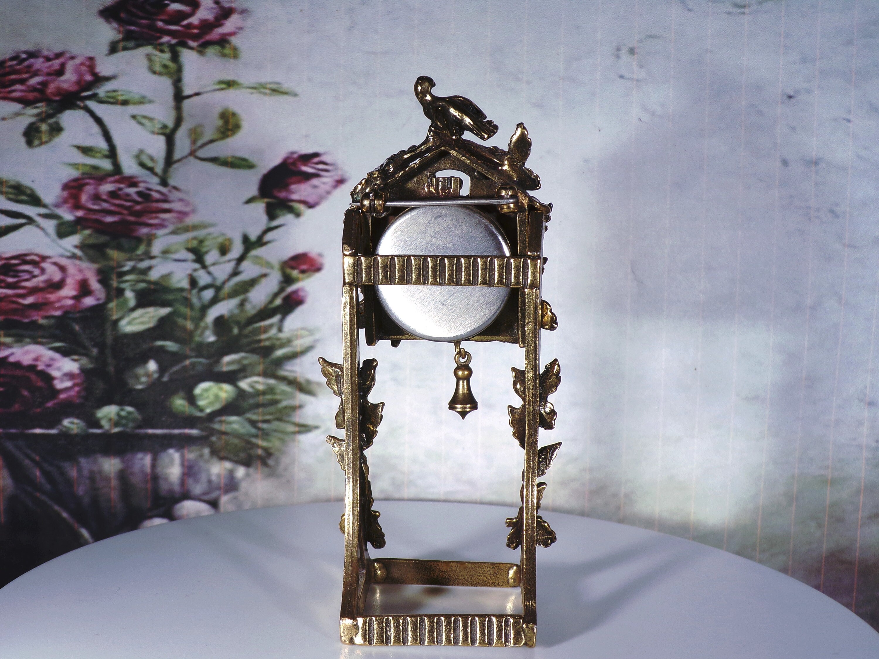 TAYLORETTE Cuckoo Clock Brooch and Stand, Vintage Brooch, 1960s Brooch ...