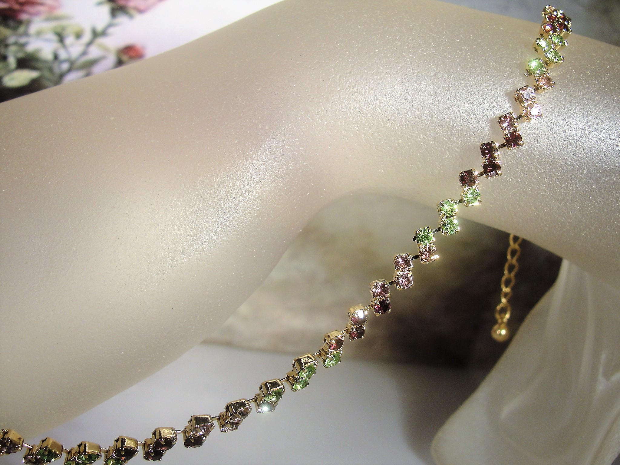 JOAN RIVERS Rhinestone Necklace, Multi Colored Rhinestone Necklace ...