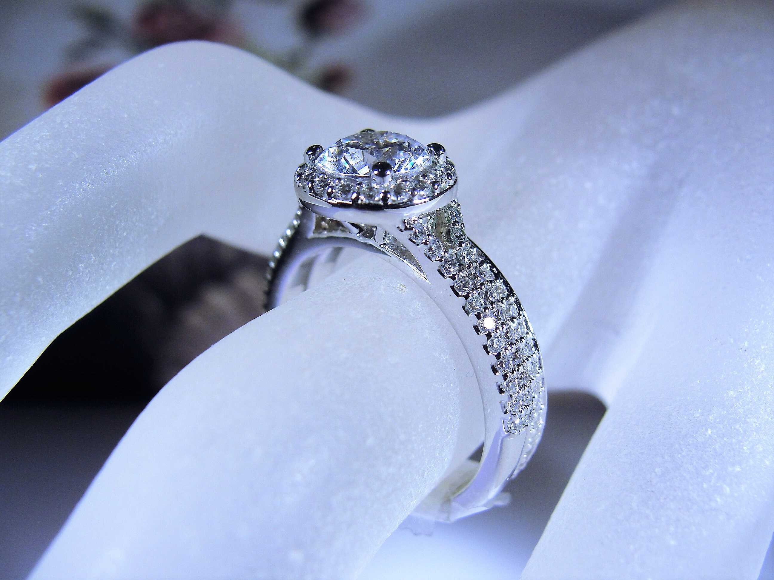 Sterling Silver Bridal Ring Set, CZ Ring Set, Engagement Ring, Wedding ...