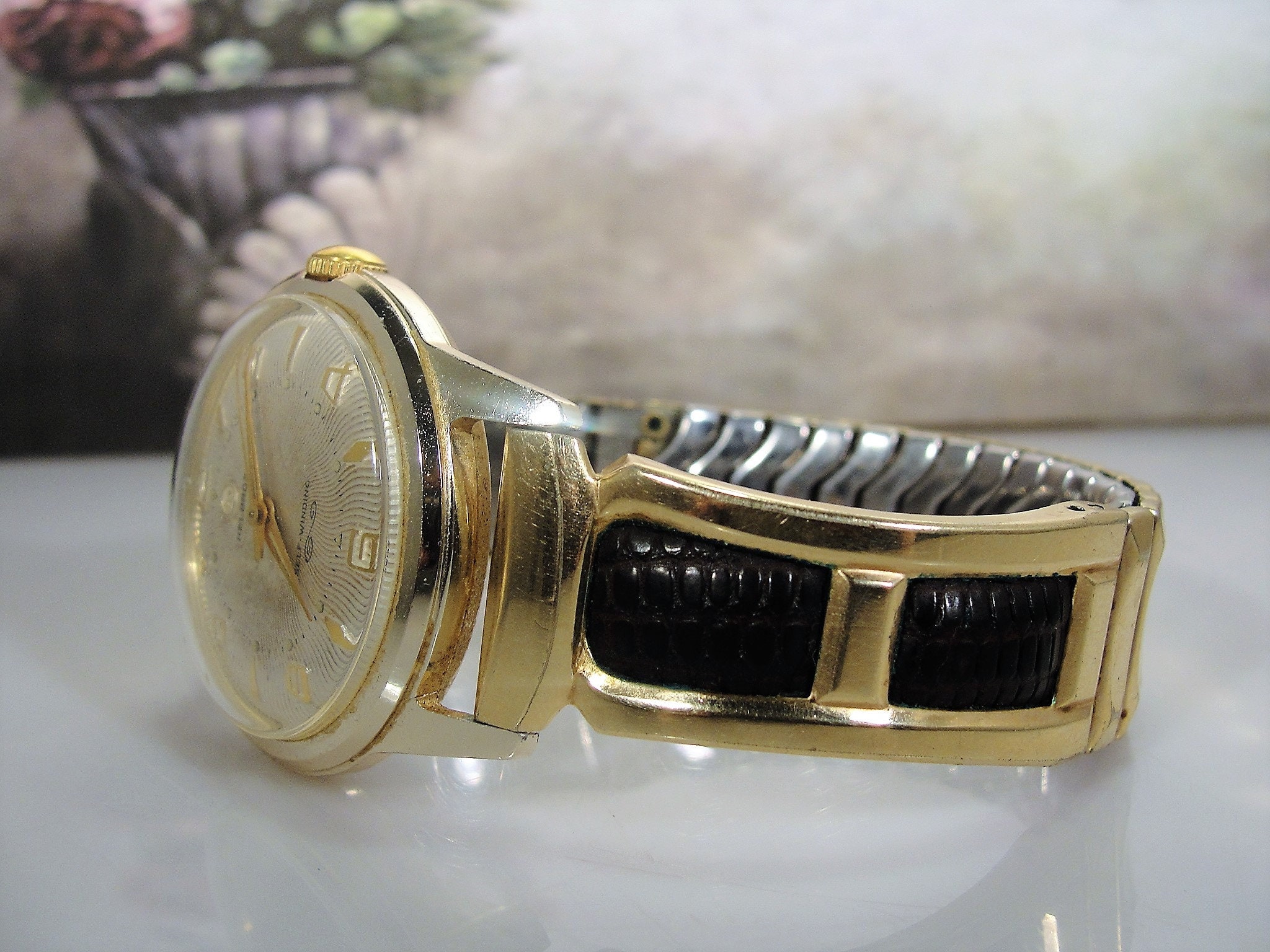 HELBROS Mens Watch, Mens Wrist Watch, Automatic Wrist Watch, Self ...