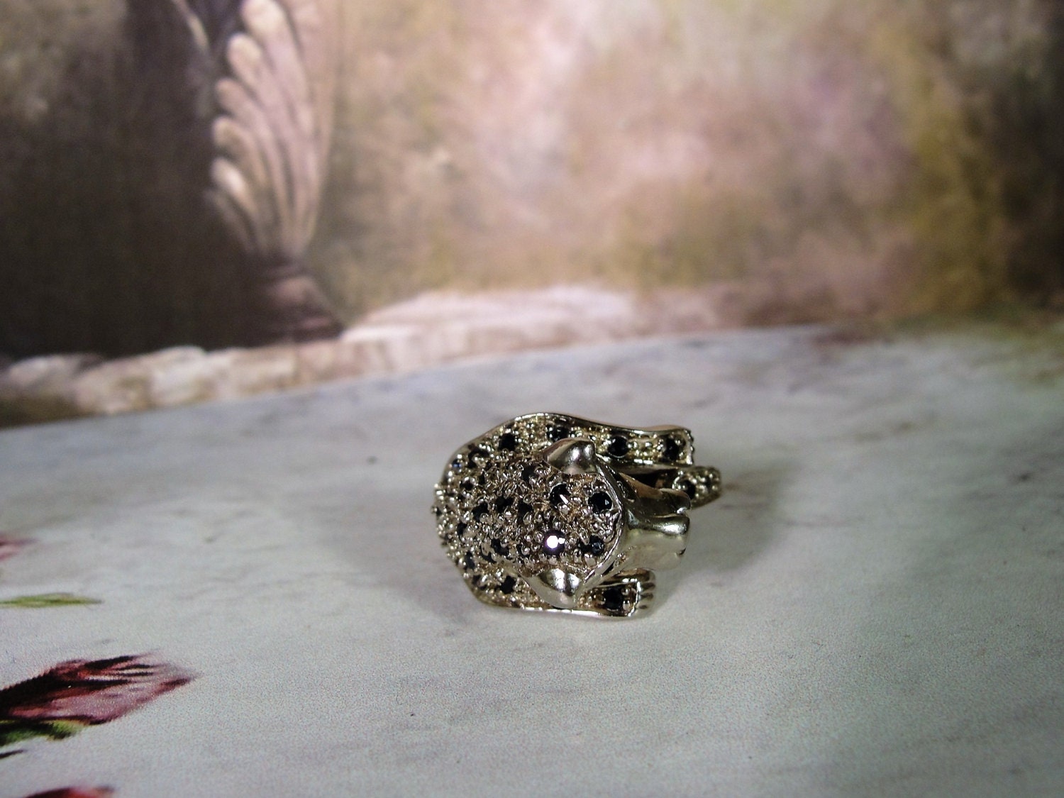 Vintage Ring, Big Cat Ring, Cheetah Ring, Leopard Ring, Puma Ring ...