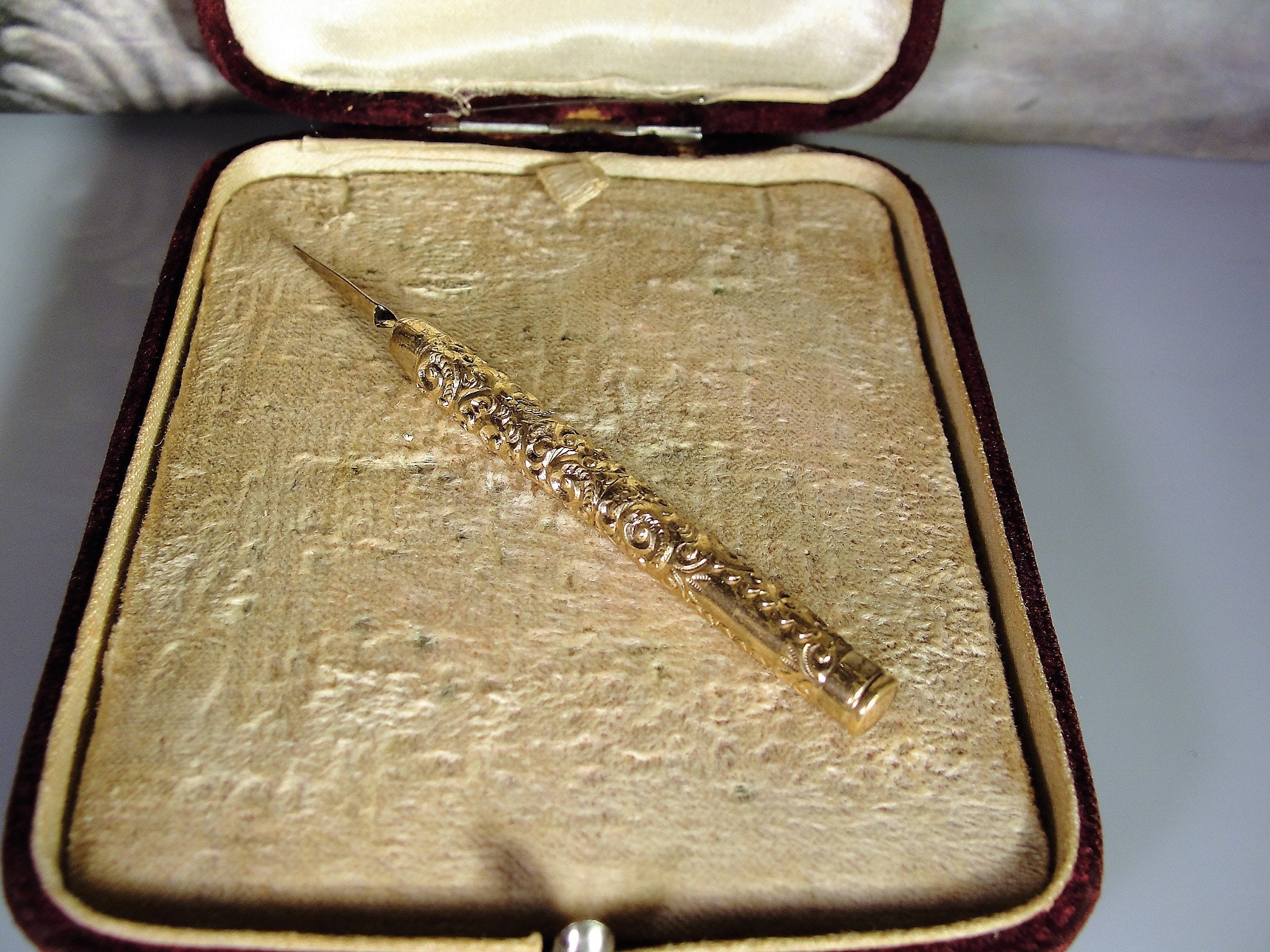 Antique Victorian 10K Gold Filled Propelling Toothpick, Ornate Design ...