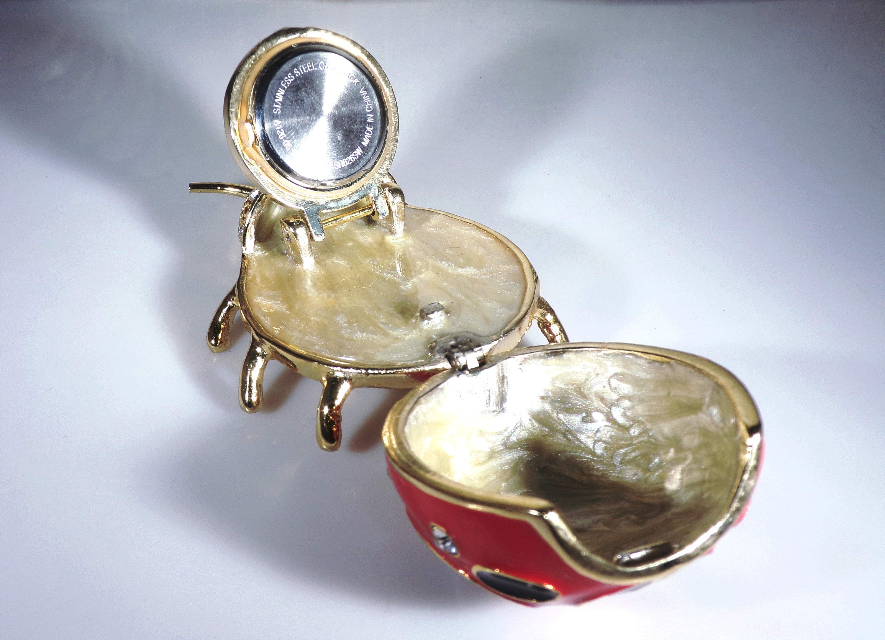 Miniature Ladybug Tabletop Clock – Good Luck Clock – Japan Quartz ...