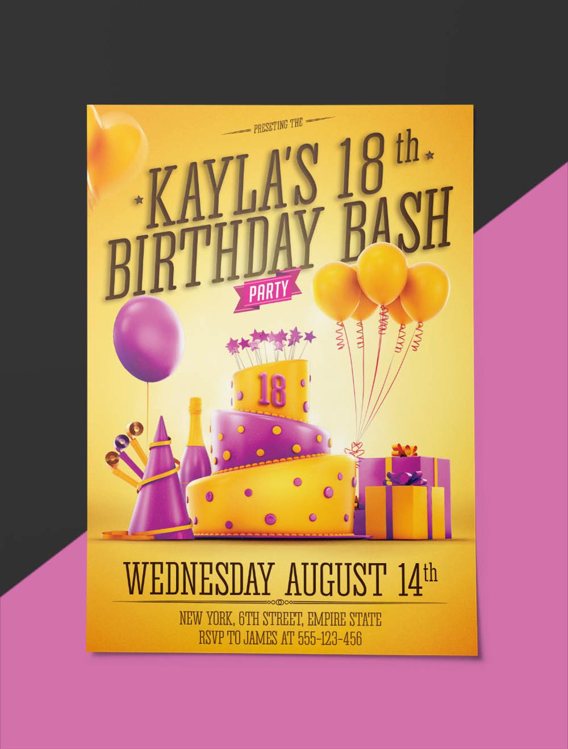 Printable Birthday Party Invitation for Teens Girls Women - Etsy