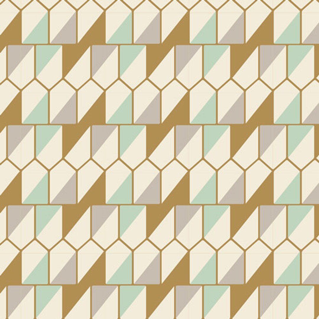 Seed Packet Mint From Art Gallery Fabrics Half Yard or Yardage Brown ...