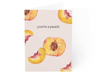 Printable Greeting Card INSTANT DOWNLOAD You're a Peach - Etsy