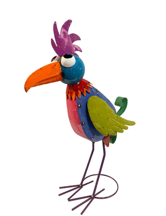 Colorful Rooster Statue - Etsy